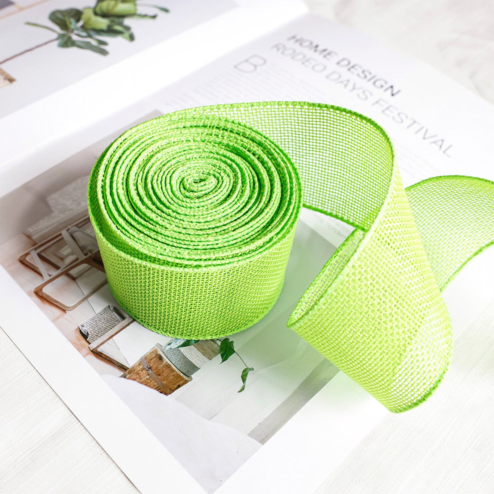 Satin Ribbon, Silk Fabric Hair String Ribbon for Craft, Flower Bouquets ...