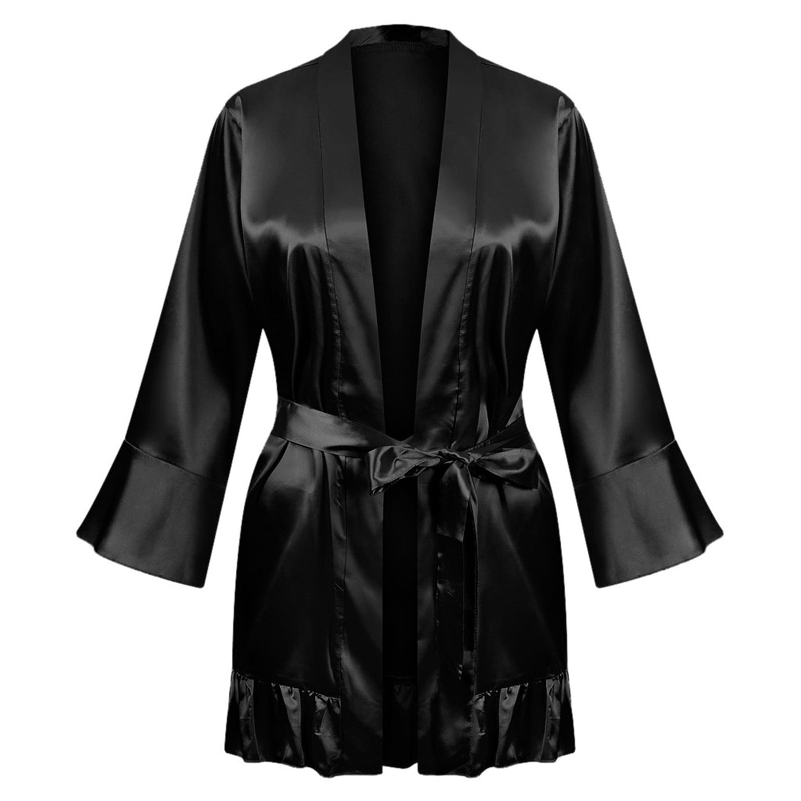 Satin Robe for Women! Audhol Women's Nightgown Long Robe Nightwear ...