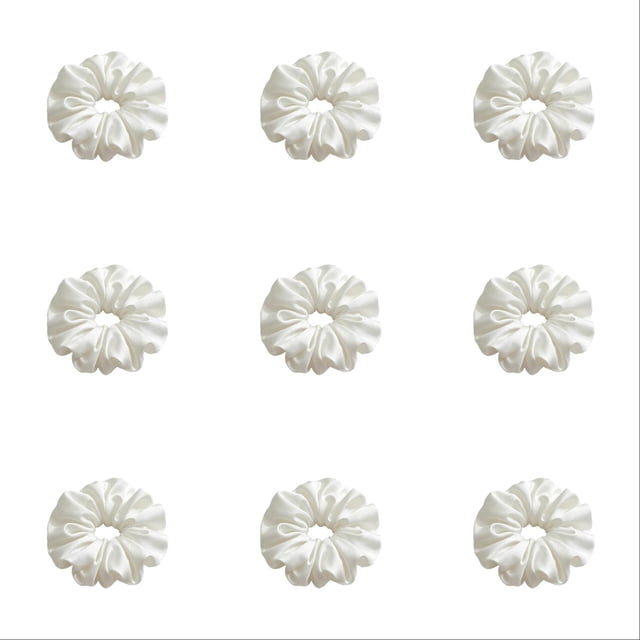 Satin Scrunchies Soft Hair Ties Ponytail Holders Hair Bands Elastic ...