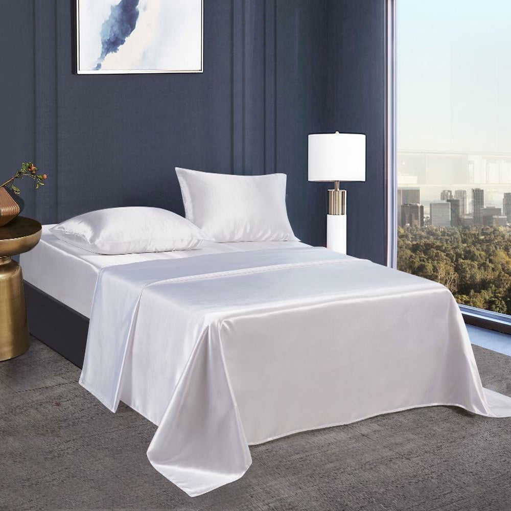 Satin Sheets Twin Silky Soft for Hair and Skin Wrinkle Fade Stain ...