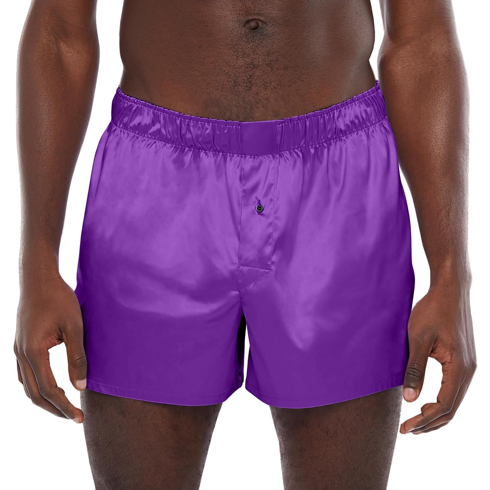Satin Shorts for Men Silky Soft Workout Shorts Running Training Pants ...