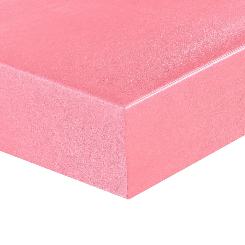 Satin Silk Fitted Sheet With Deep Pocket Twin Full Queen King Soft