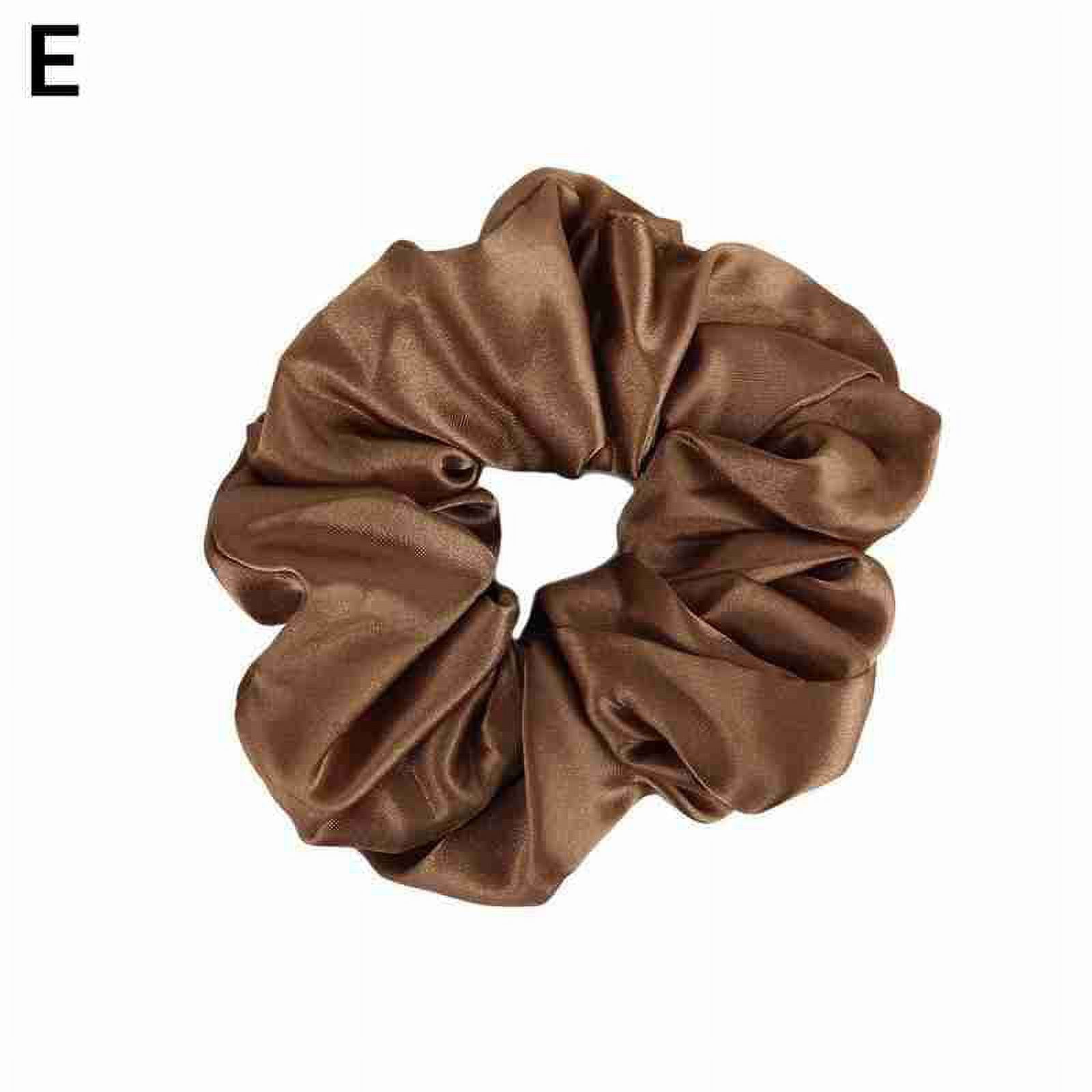 Satin Silk Hair Tie Elastic Scrunchie Ponytail Holder Hair Decor Rope ...