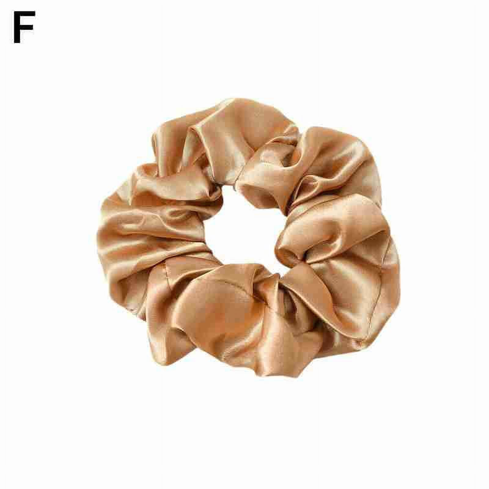 Satin Silk Hair Tie Elastic Scrunchie Ponytail Holder Hair Rope Decor ...