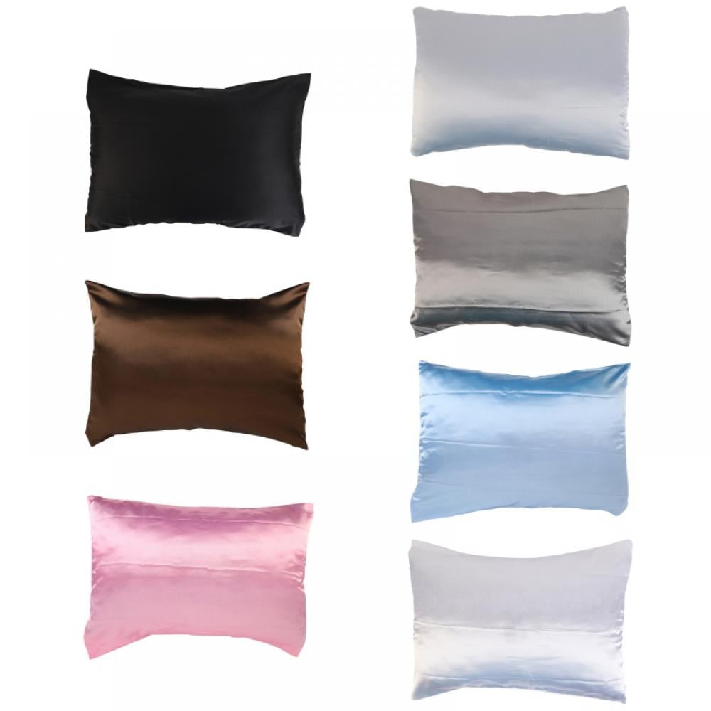 Satin Single Pillowcase King Silk Pillow case with Zipper 20*26"/20*29 ...