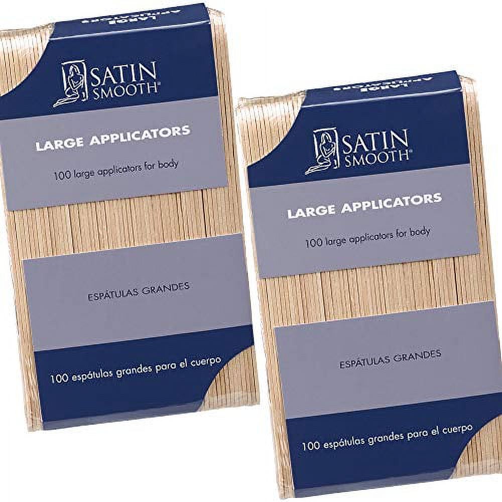 Satin Smooth Large Applicators 100 Pc Sticks - Pack of 2 - Walmart.com