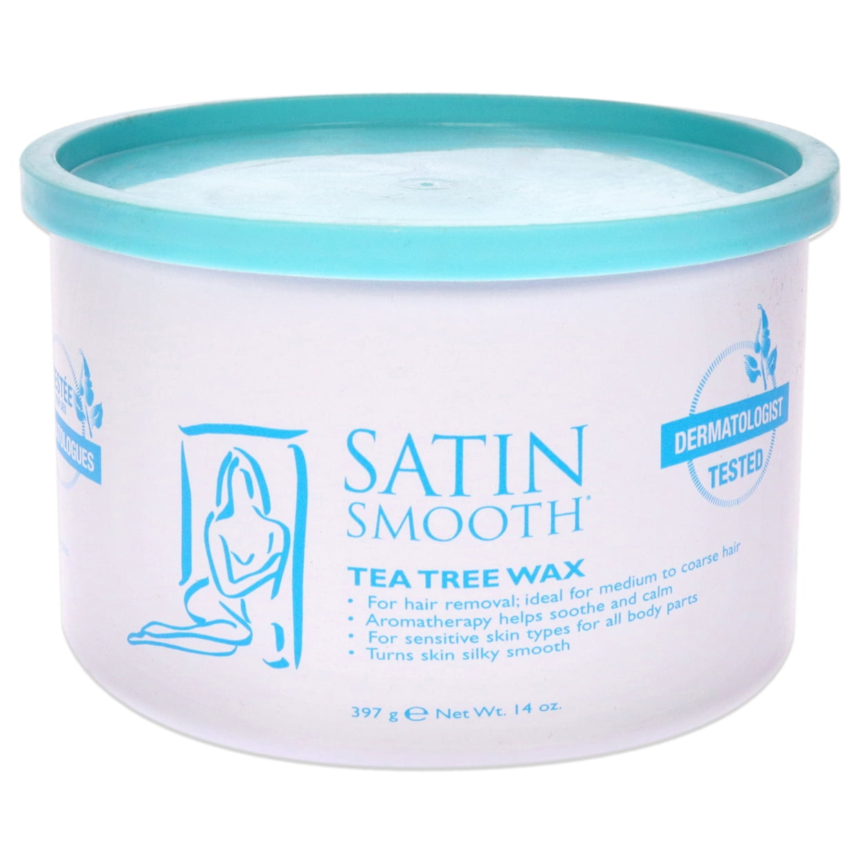 Satin Smooth Tea Tree Hair Removal Wax 14oz. - Walmart.com