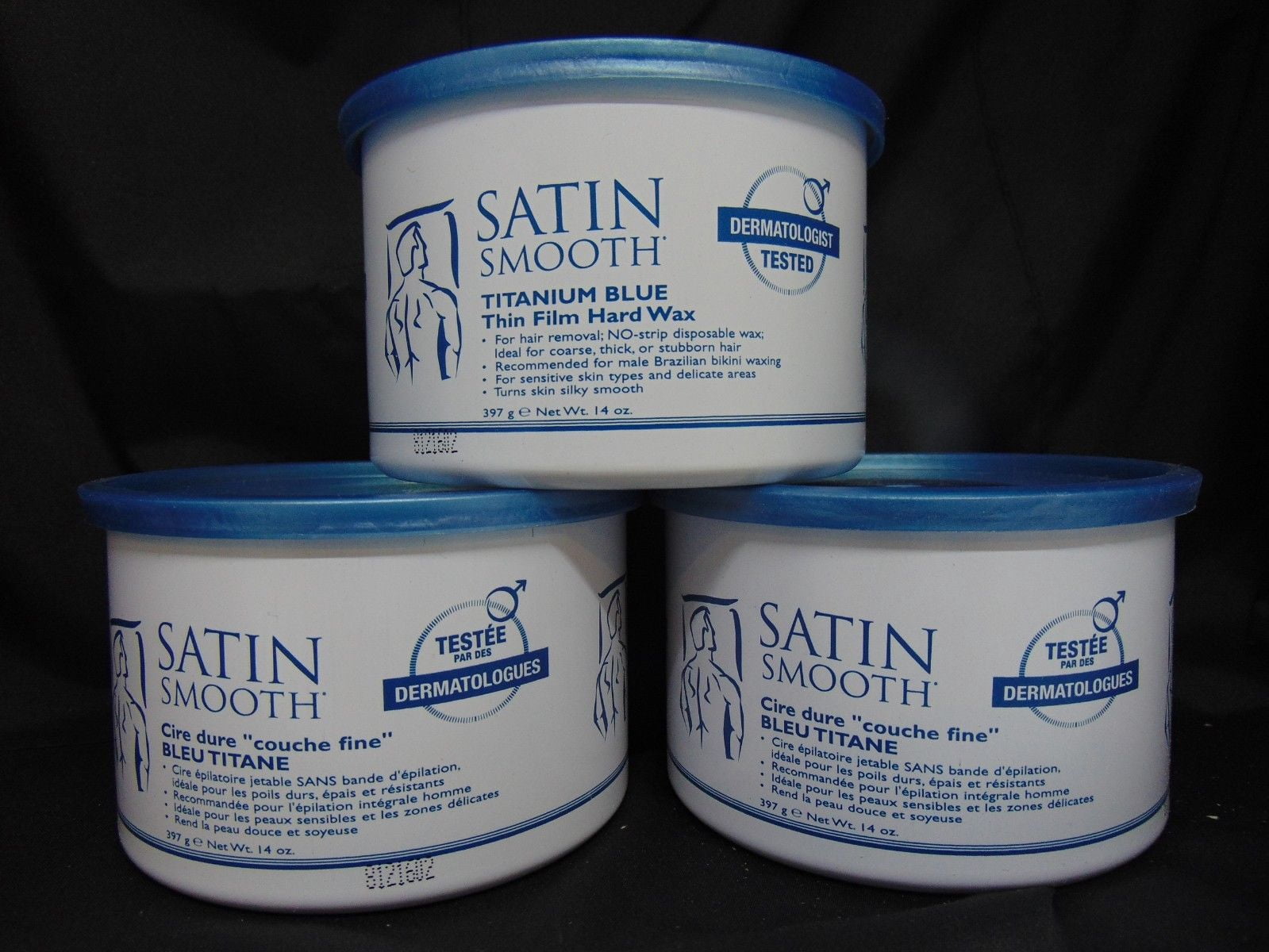 Satin Smooth Titanium Blue Wax 14 oz (Pack of 3) - Walmart.com