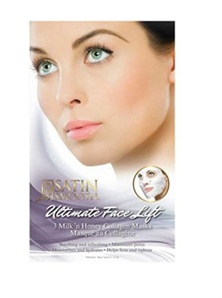 Satin Smooth Ultimate Face Lift Collagen Mask 3 pc. - Walmart.com