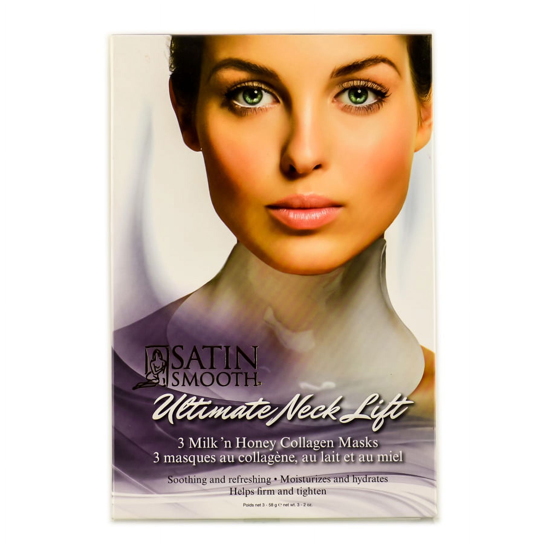Satin Smooth Ultimate Neck Lift Masks ( 3 Mask x 2 oz) - Walmart.com
