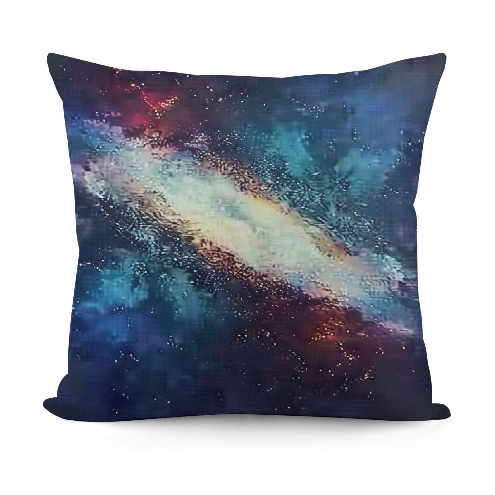 Satin Square Throw Pillow Covers Galaxy Universe Nebula Decorative Soft ...