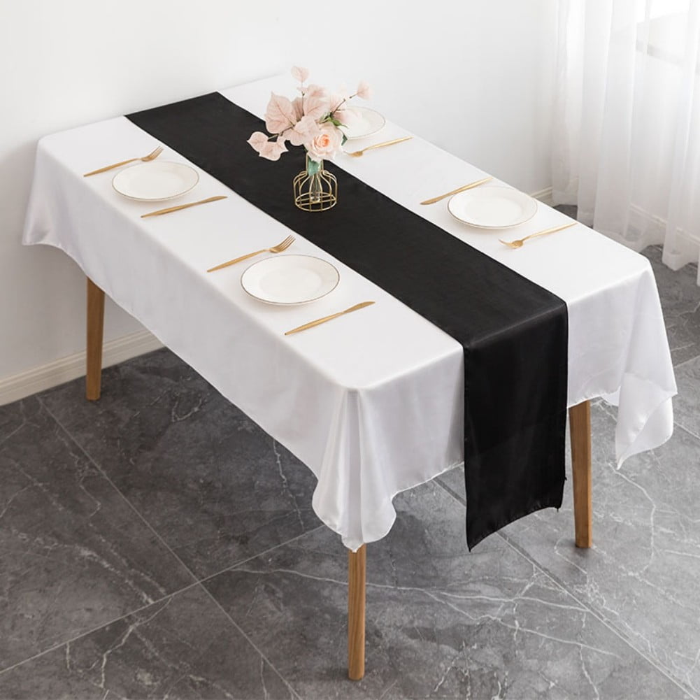 Satin Table Runner Table Cloth 30x275cm for Banquet Wedding Party ...