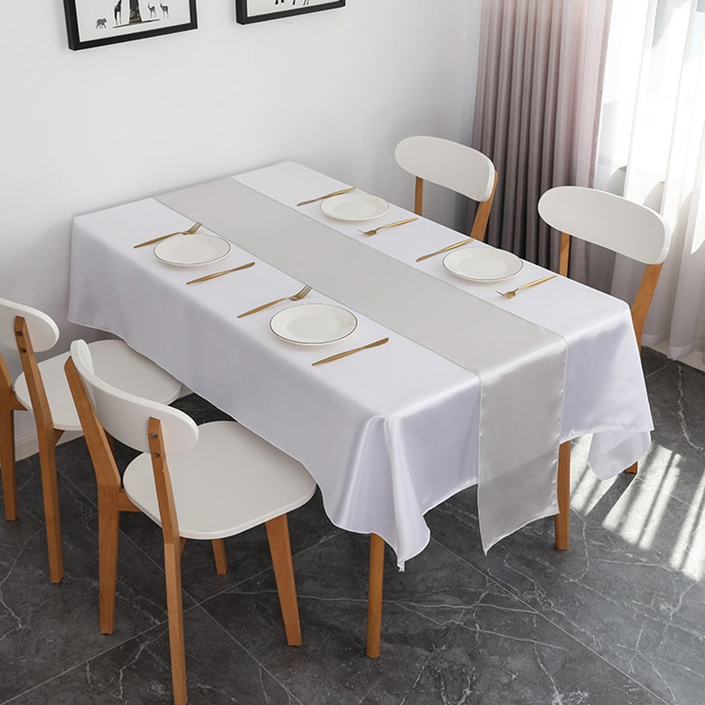 Satin Table Runner Table Cloth 30x275cm for Banquet Wedding Party ...