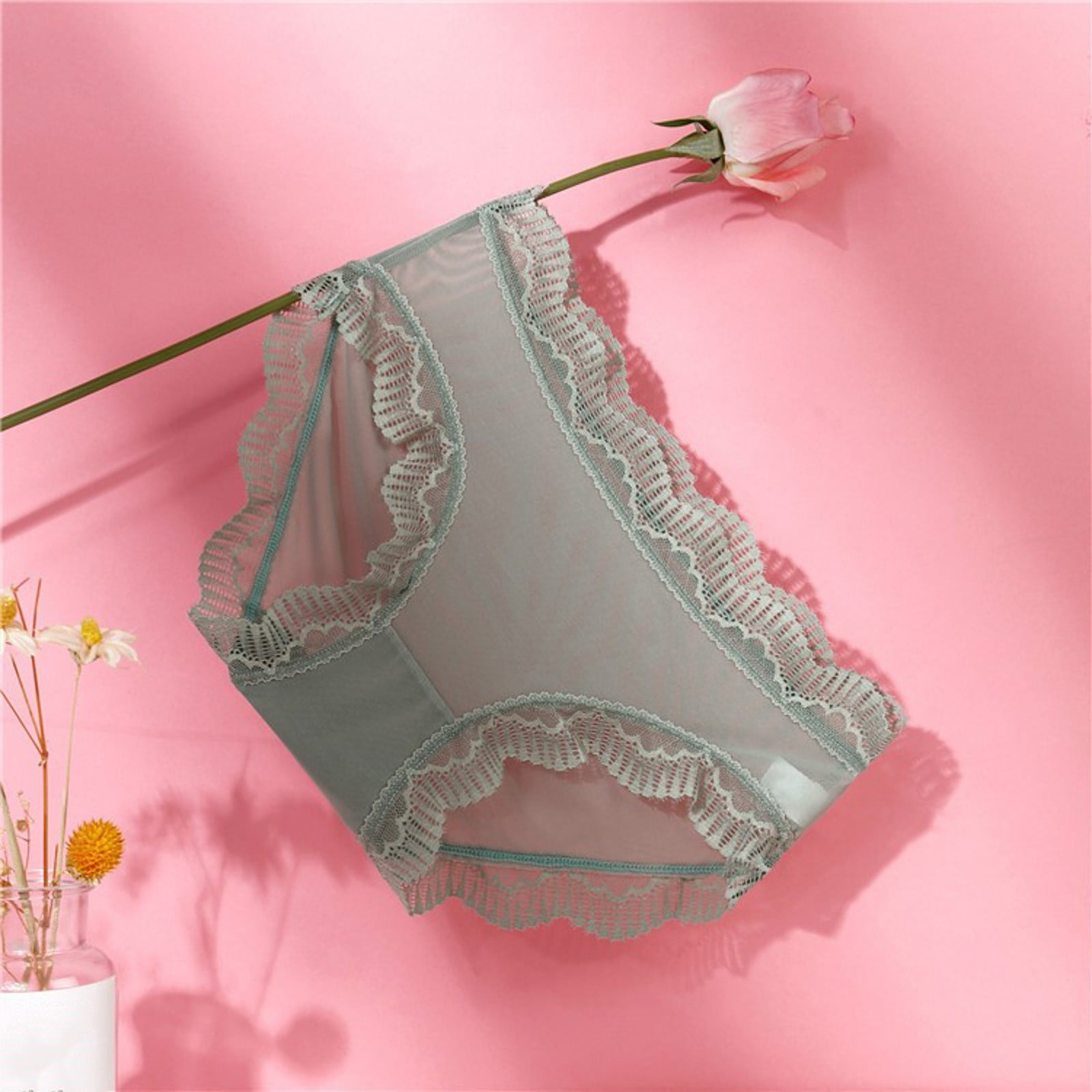 Satin Thongs for Women Pearl Thong Sexy Panties Open Back PantiesPanty ...