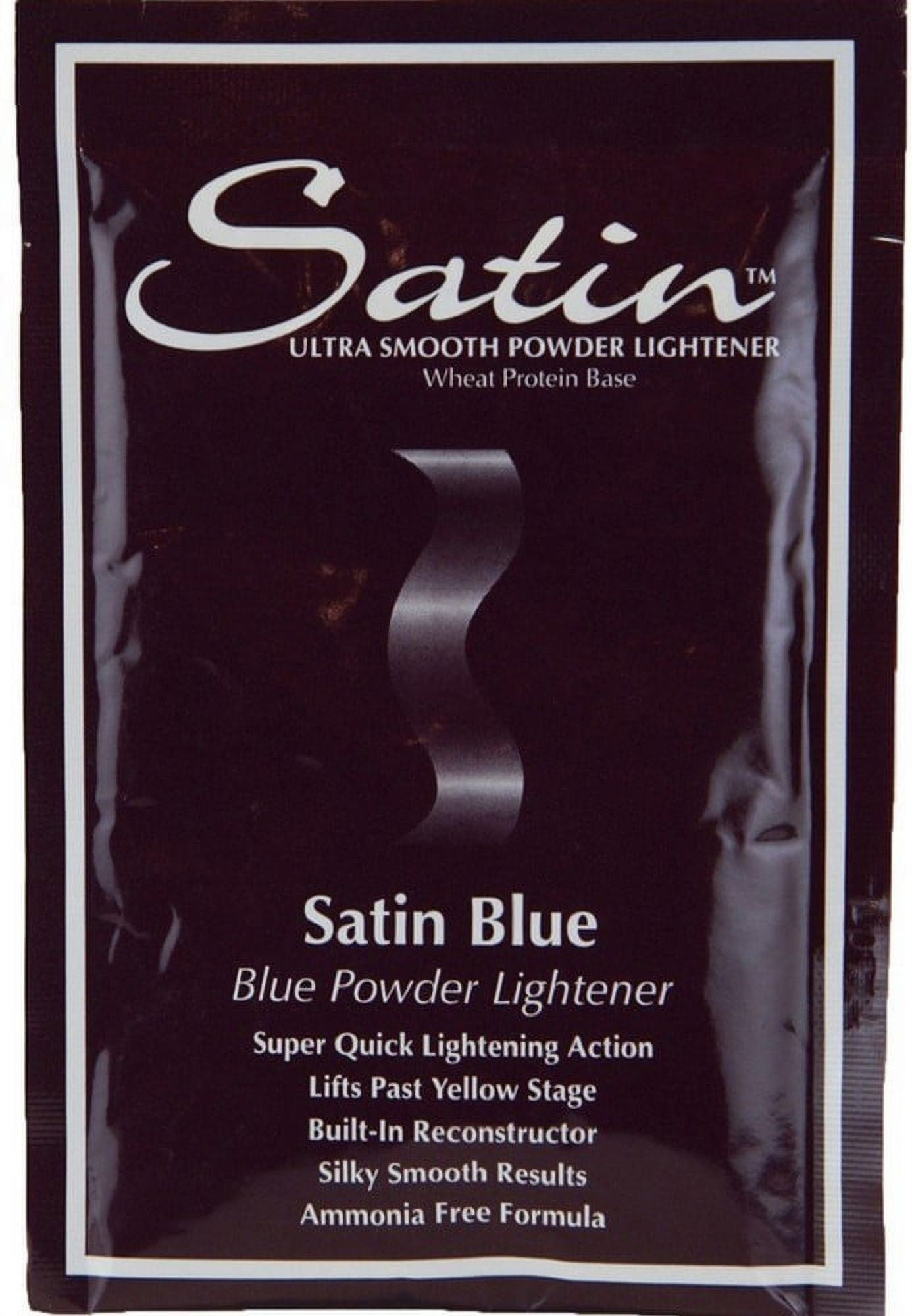 Satin Ultra Smooth Blue Powder Lightener, Satin Blue 1 Each - (Pack of ...