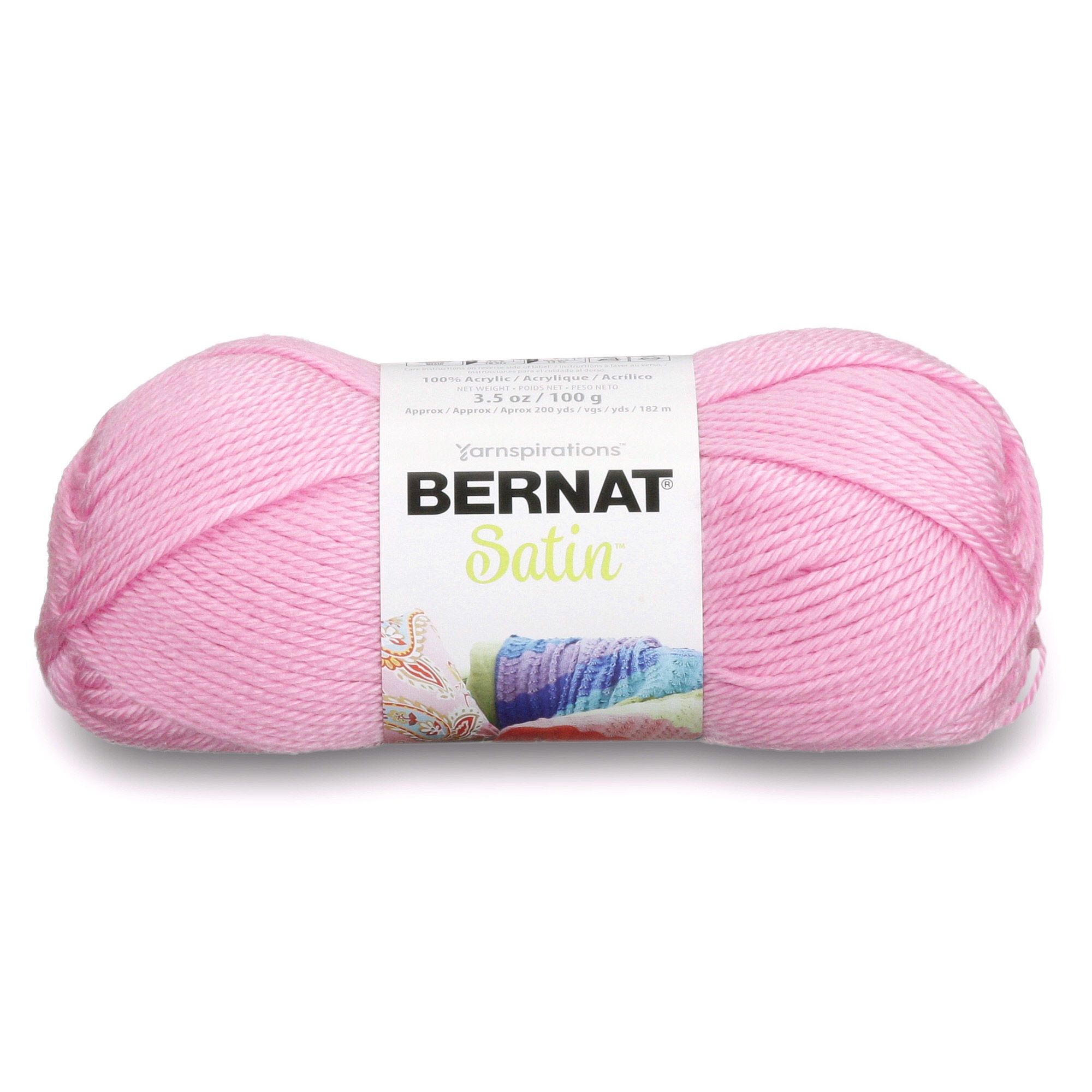 Satin Yarn (100G/3.5Oz), Flamingo - Walmart.com