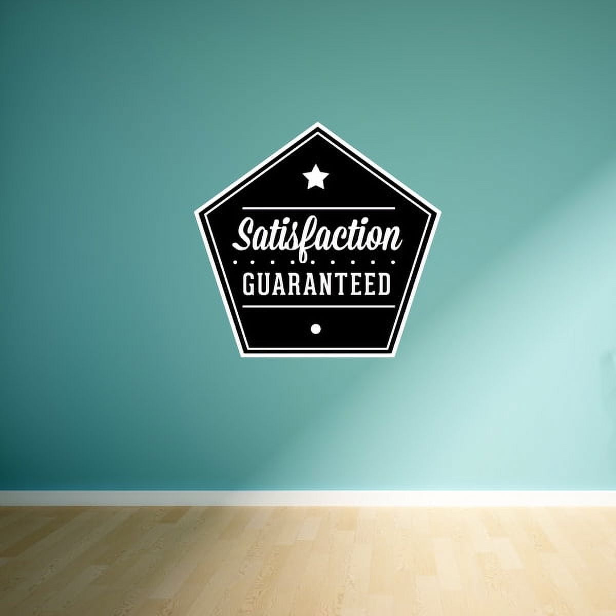Satisfaction Guaranteed Business Badge Wall Decal - Vinyl Decal - Car ...