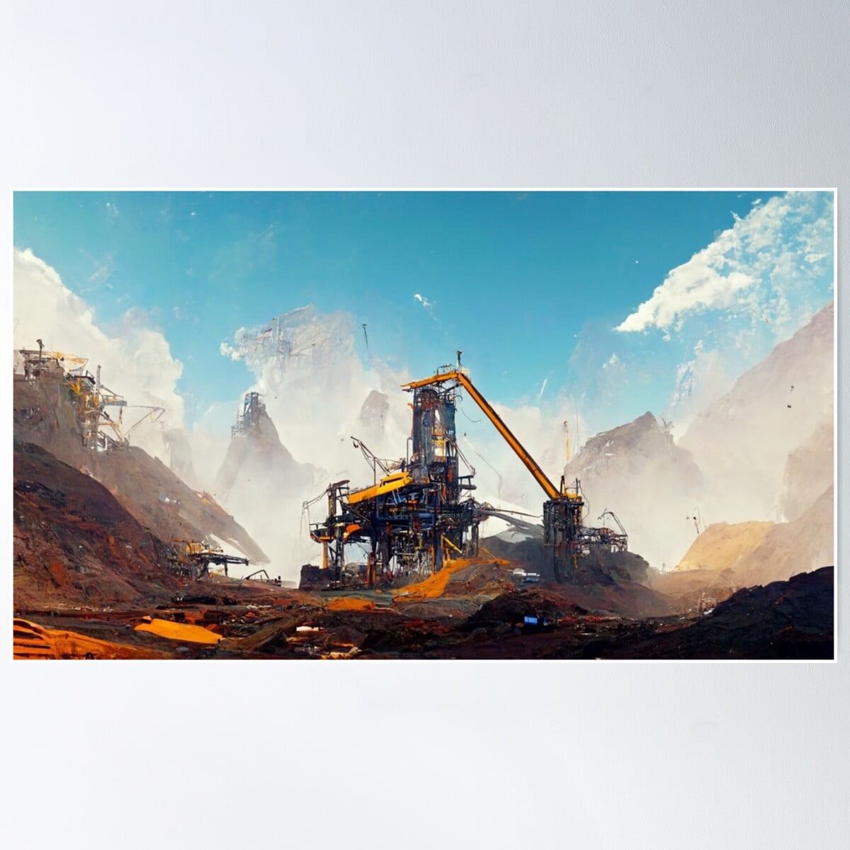 Satisfactory Game - Artwork Poster Wall Art, Modern Wall Decor For ...