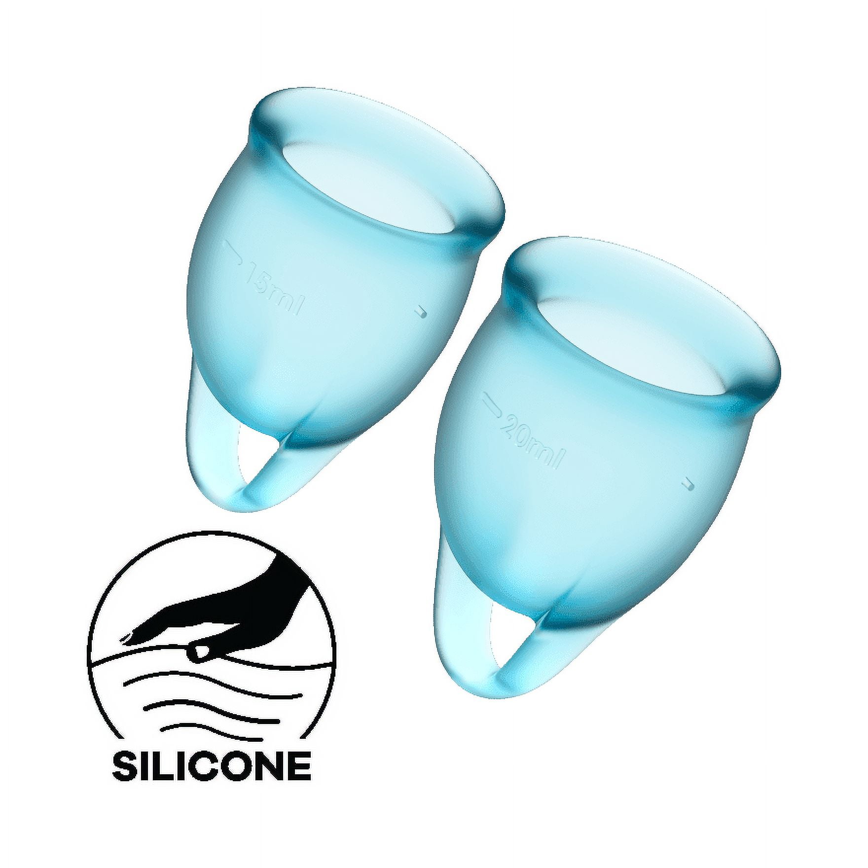 Satisfyer Feel Confident Menstrual Cup, Reusable Silicone Period Cup ...