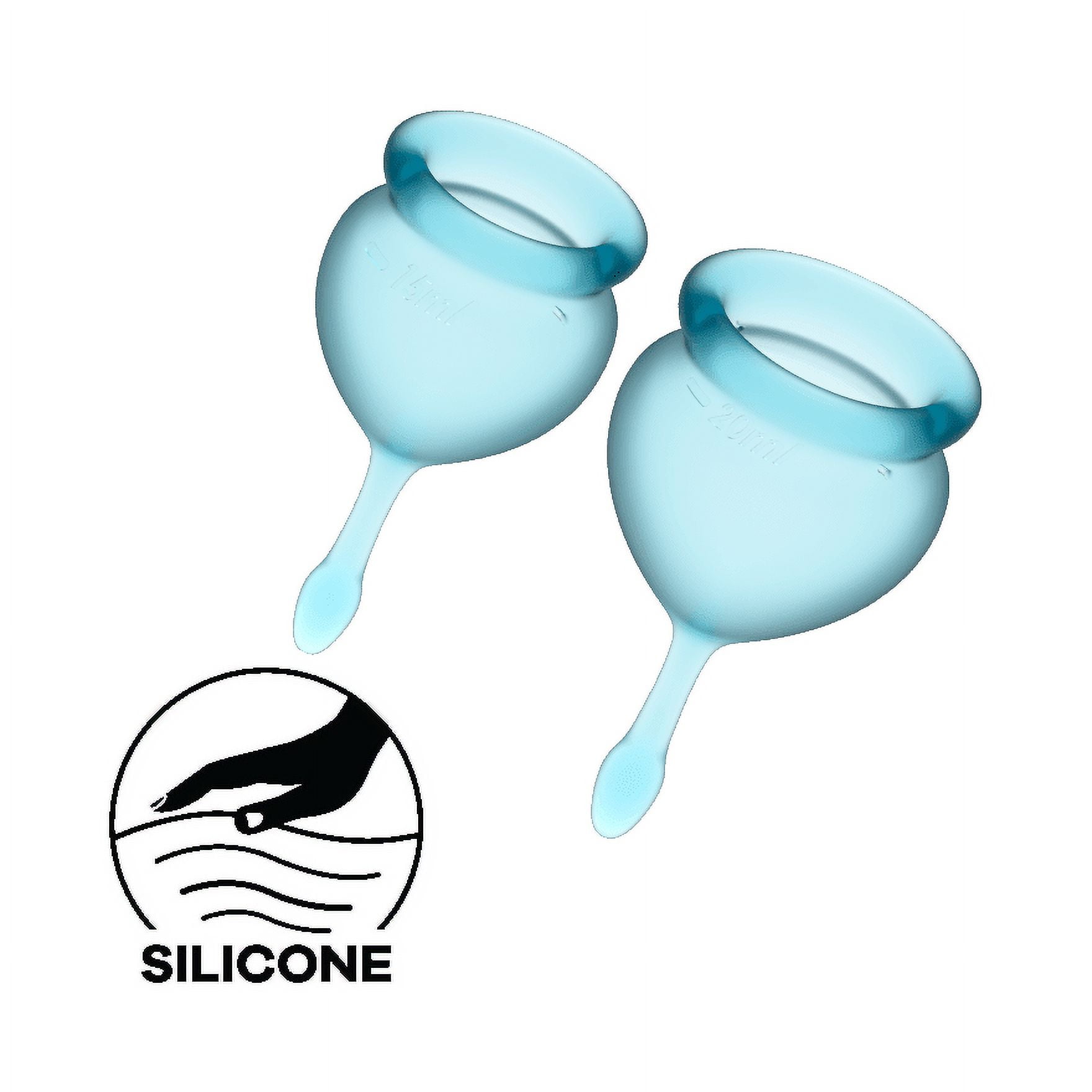 Satisfyer Feel Good Menstrual Cup - Light Blue - Walmart.com