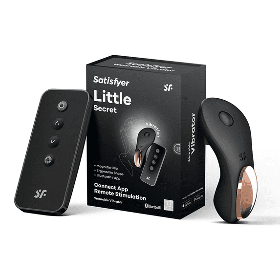 Satisfyer Little Secret Panty Vibrator with App Control and Wireless Remote - Vibrating Clitoris ...