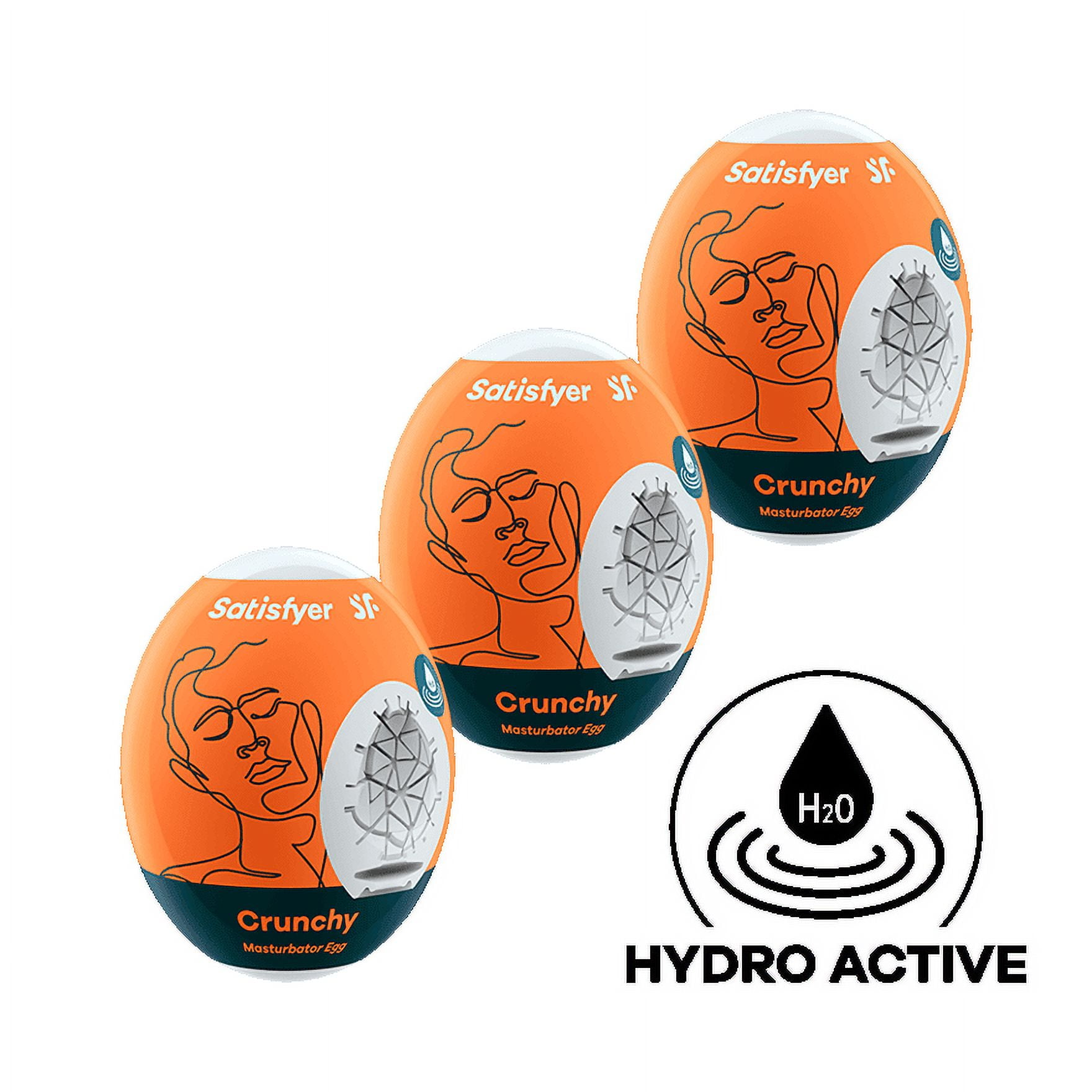 Satisfyer Masturbator Egg 3 pack - Stroker for Male Masturbation ...