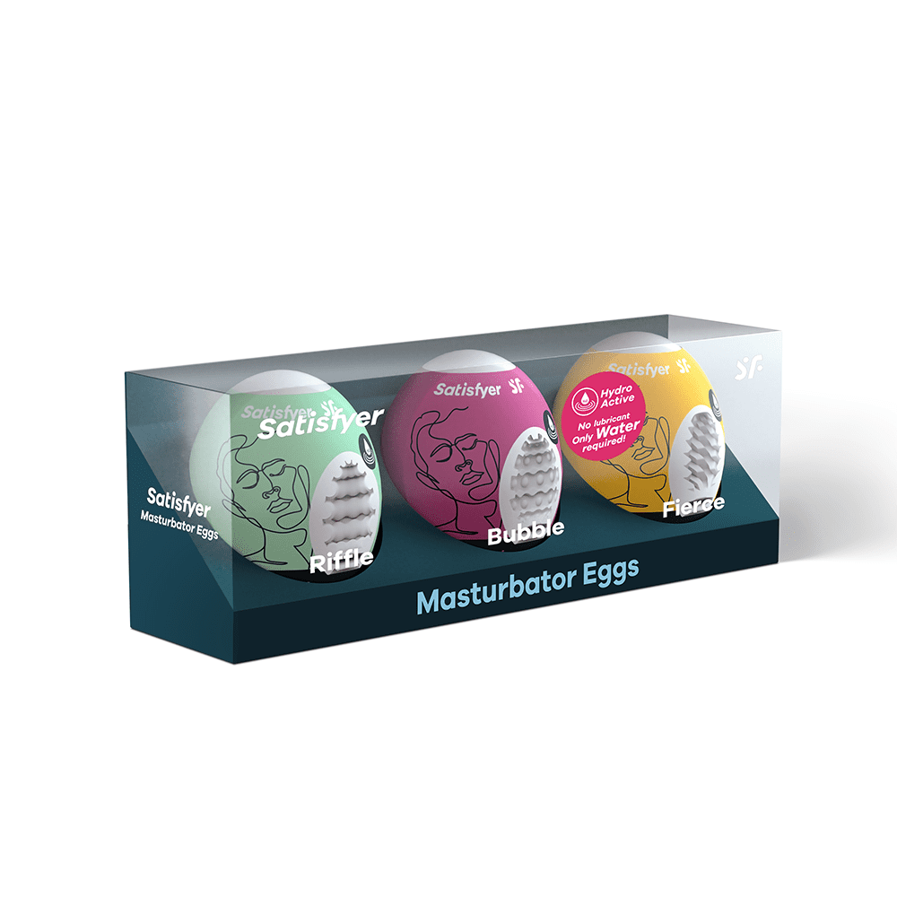 Satisfyer Masturbator Egg 3 pack - Stroker for Male Masturbation ...
