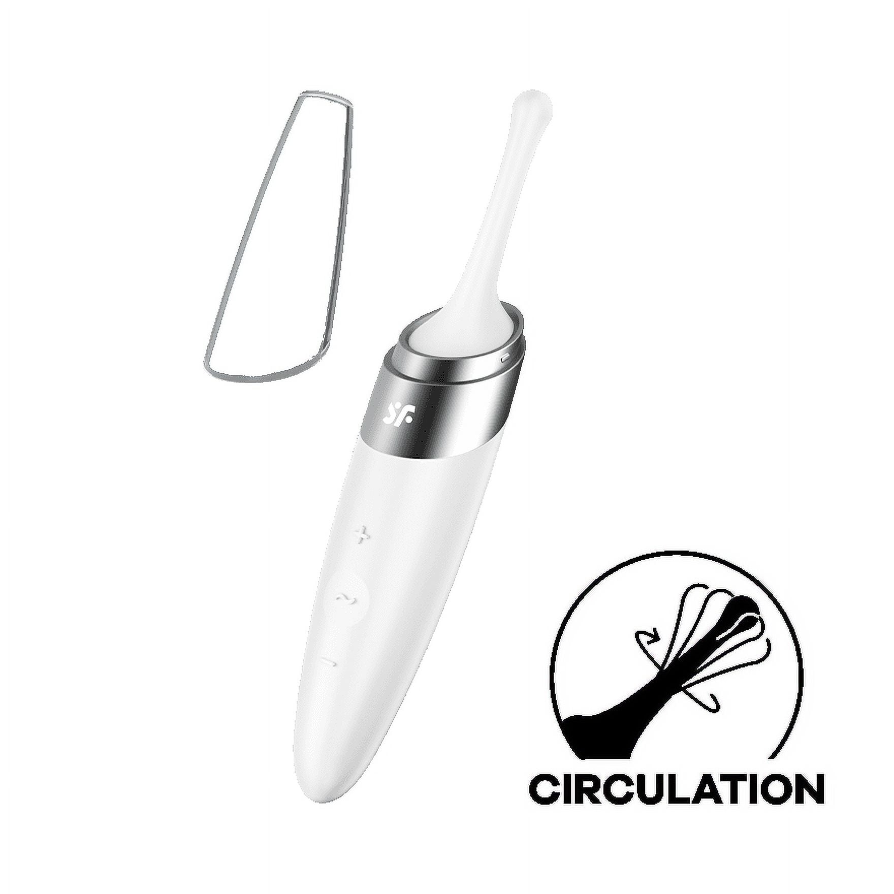 Satisfyer Twirling Delight Tip Vibrator - Travel Size Lay-on Vibrator ...