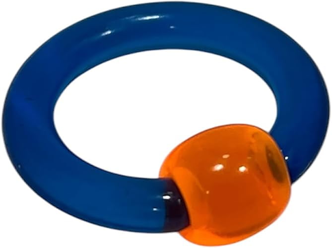 Satix 6G UV Reactive Glow In Dark Light Acrylic Captive Bead Ring CBR ...