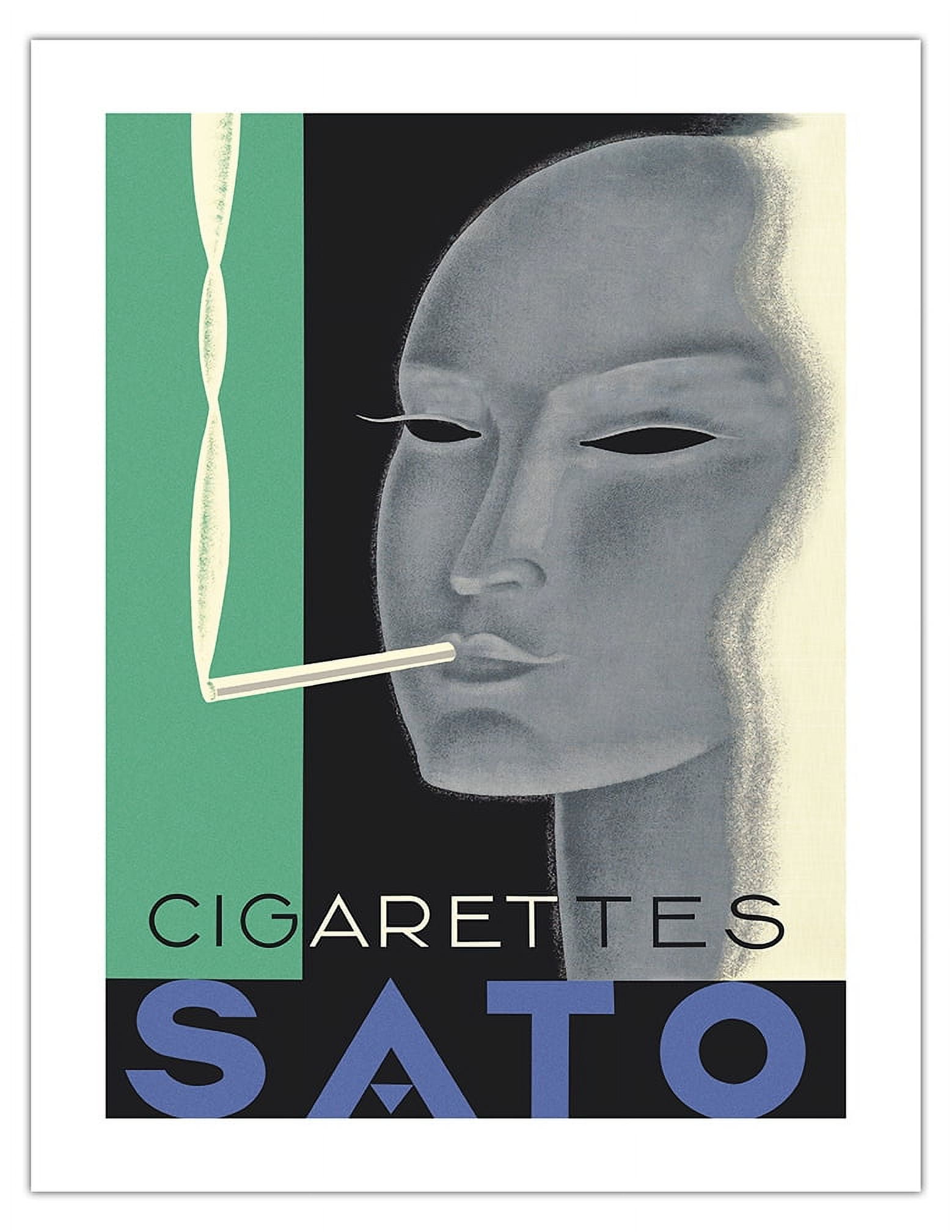 Sato Swedish Cigarettes - Vintage Advertising Poster c.1933 - Bamboo ...