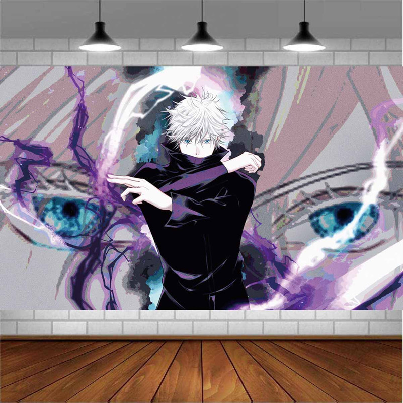 Satoru Anime Gojo Background Wall Decor Taspestry Post Banner Backdrop ...