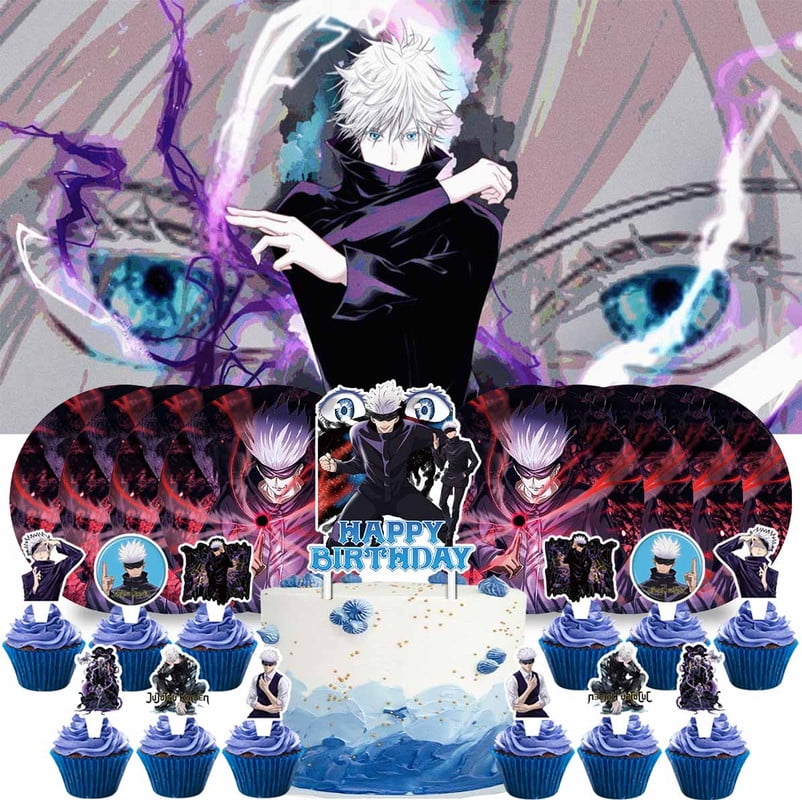 Satoru Anime Gojo Plates Birthday Party Supplies Decor Decorations ...