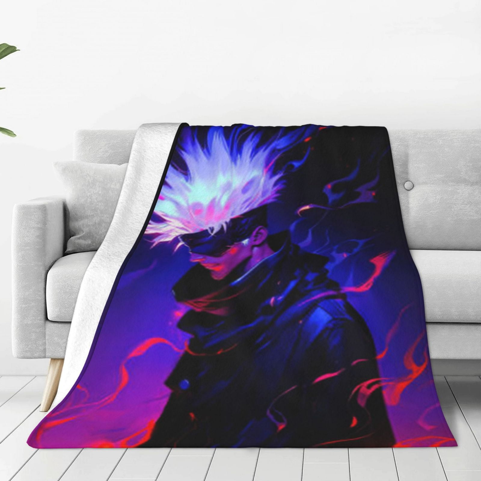 Satoru Gojo Blankets Flannel Fleece Warm Soft Throw Blanket For Couch ...