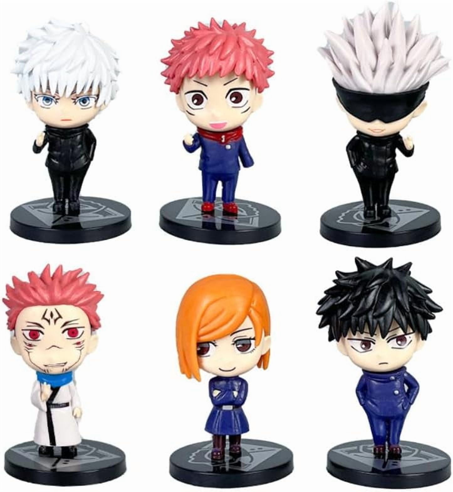 Satoru Gojo Figure Ryomen Sukuna Figure Fushiguro Megumi Six Mini Cute Standing Figurine PVC ...