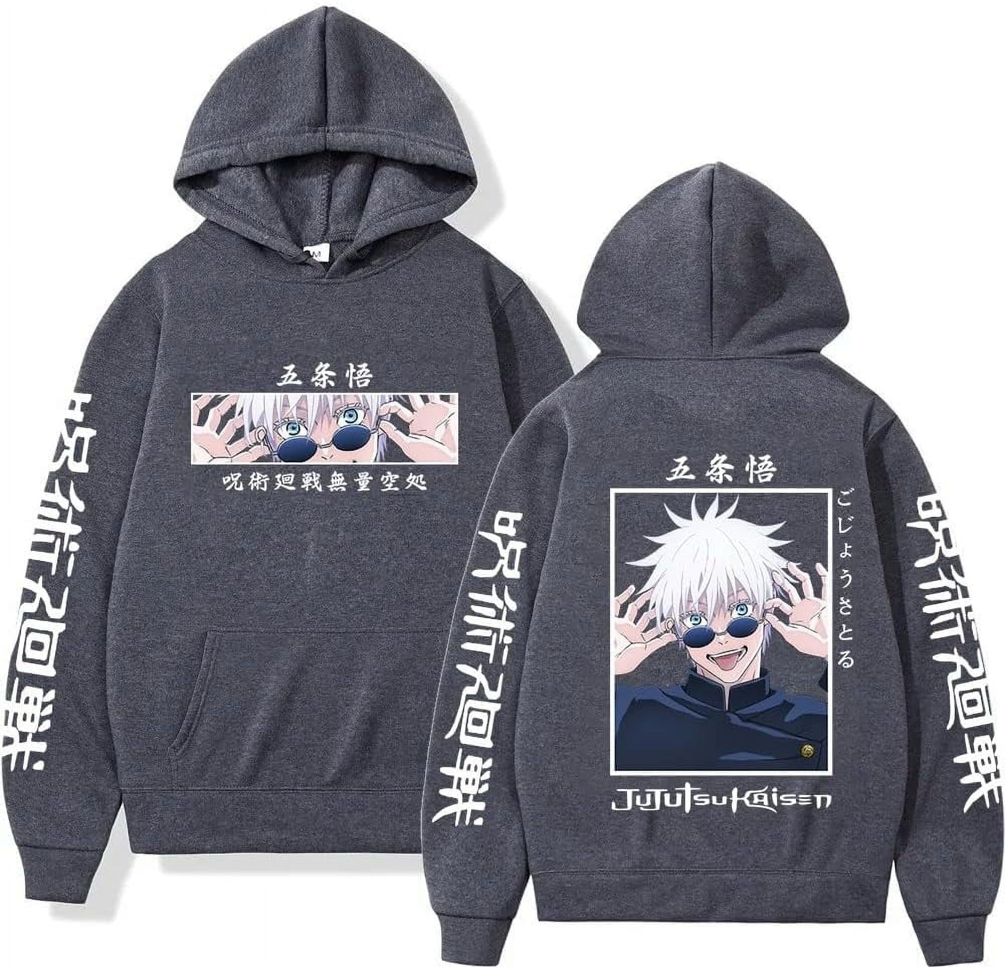 Satoru Gojo Graphic Hoodies Oversized Harajuku Streetwear Long Sleeve ...