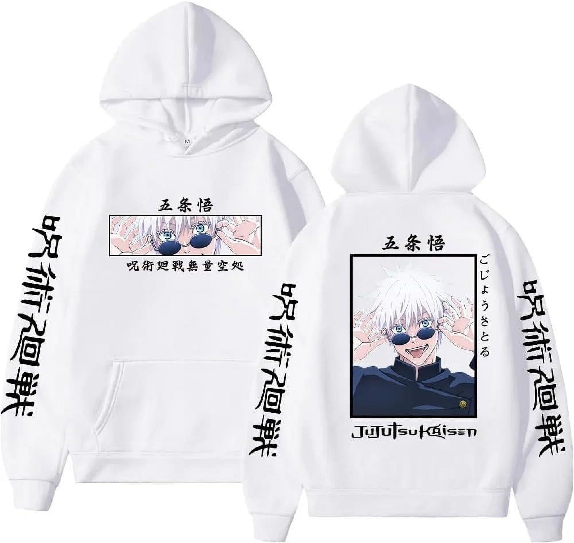 Satoru Gojo Graphic Hoodies Oversized Harajuku Streetwear Long Sleeve ...