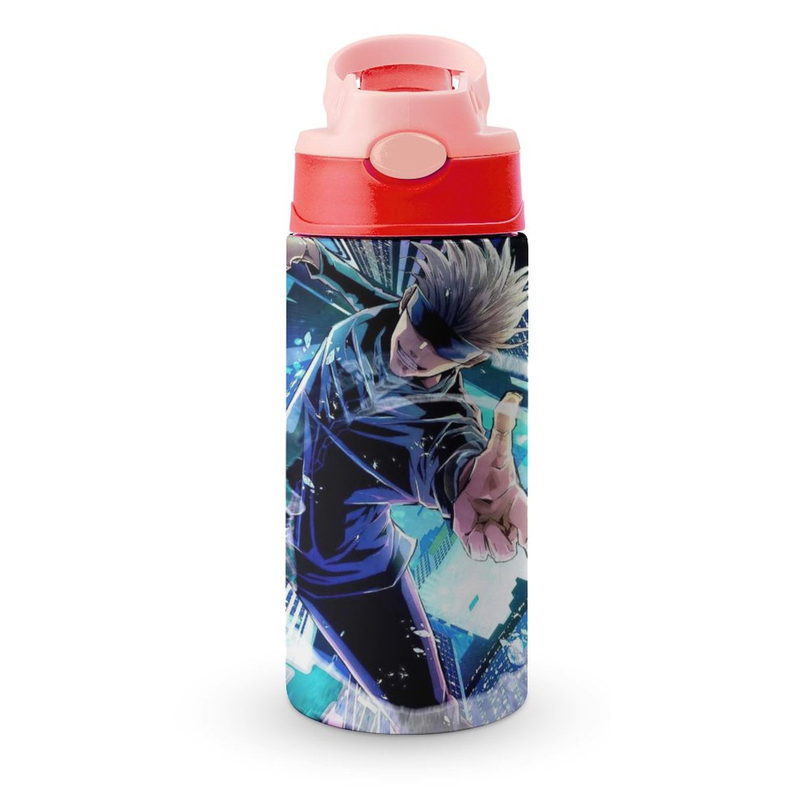 Satoru Gojo Jujutsu Kaisen Children Water Bottle with Straw Vacuum ...