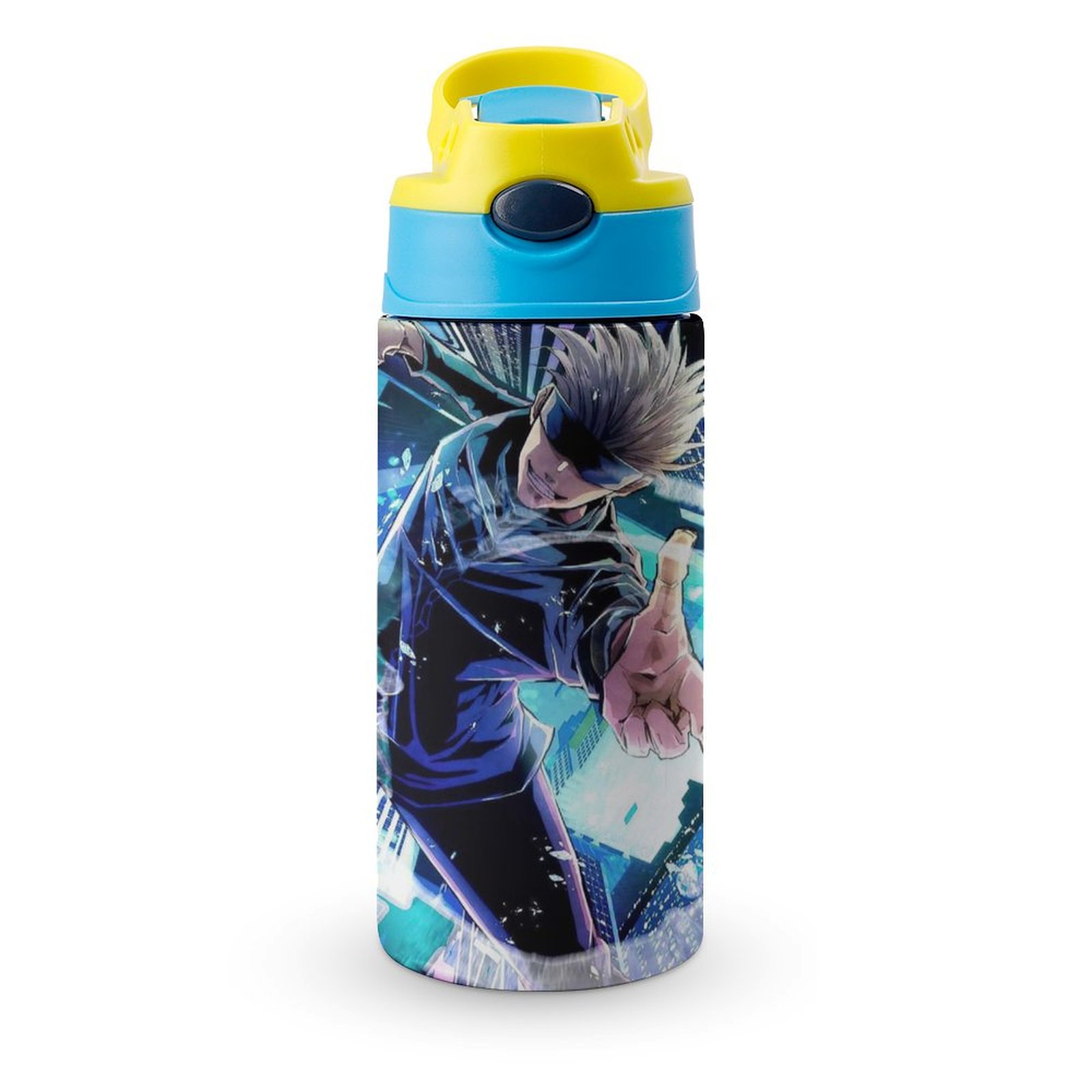 Satoru Gojo Jujutsu Kaisen Children Water Bottle with Straw Vacuum ...