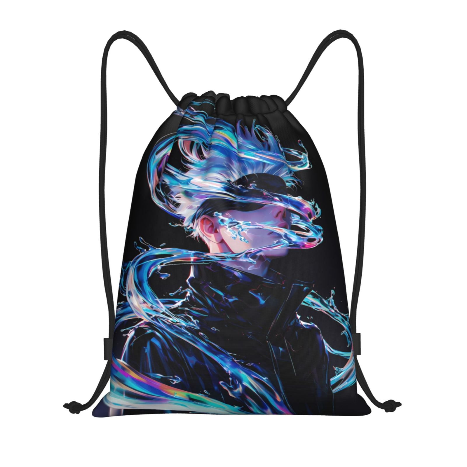 Satoru Gojo Jujutsu Kaisen Drawstring Backpack Sports Gym Sackpack With ...