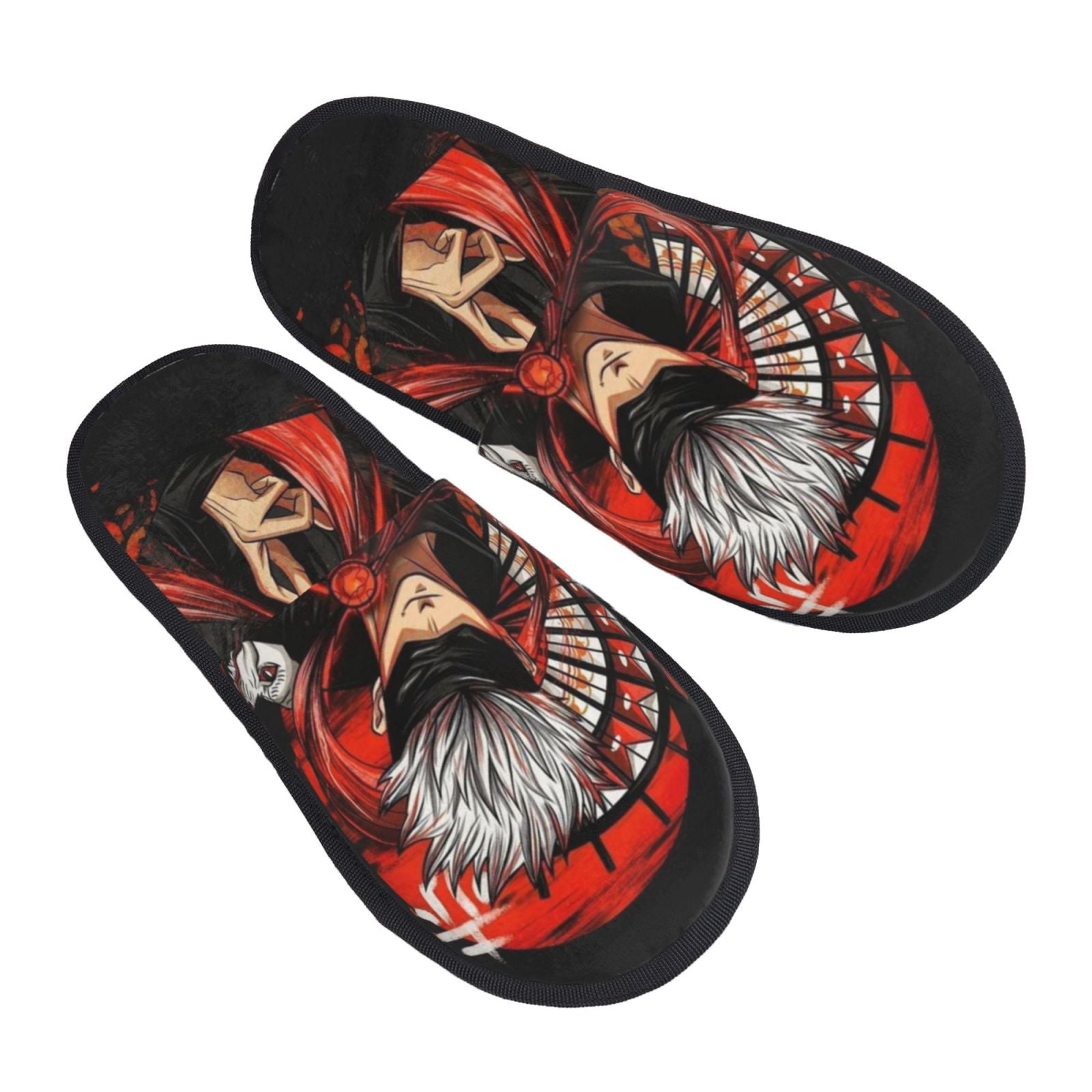 Satoru Gojo Jujutsu Kaisen Furry Slippers for Women Men Fuzzy House ...