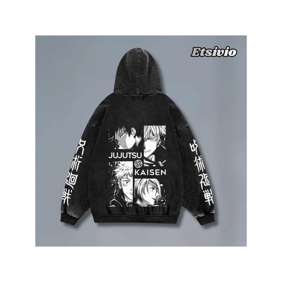 Satoru Gojo Jujutsu Kaisen Hoodie, Personalized Anime Pullover, Unisex ...