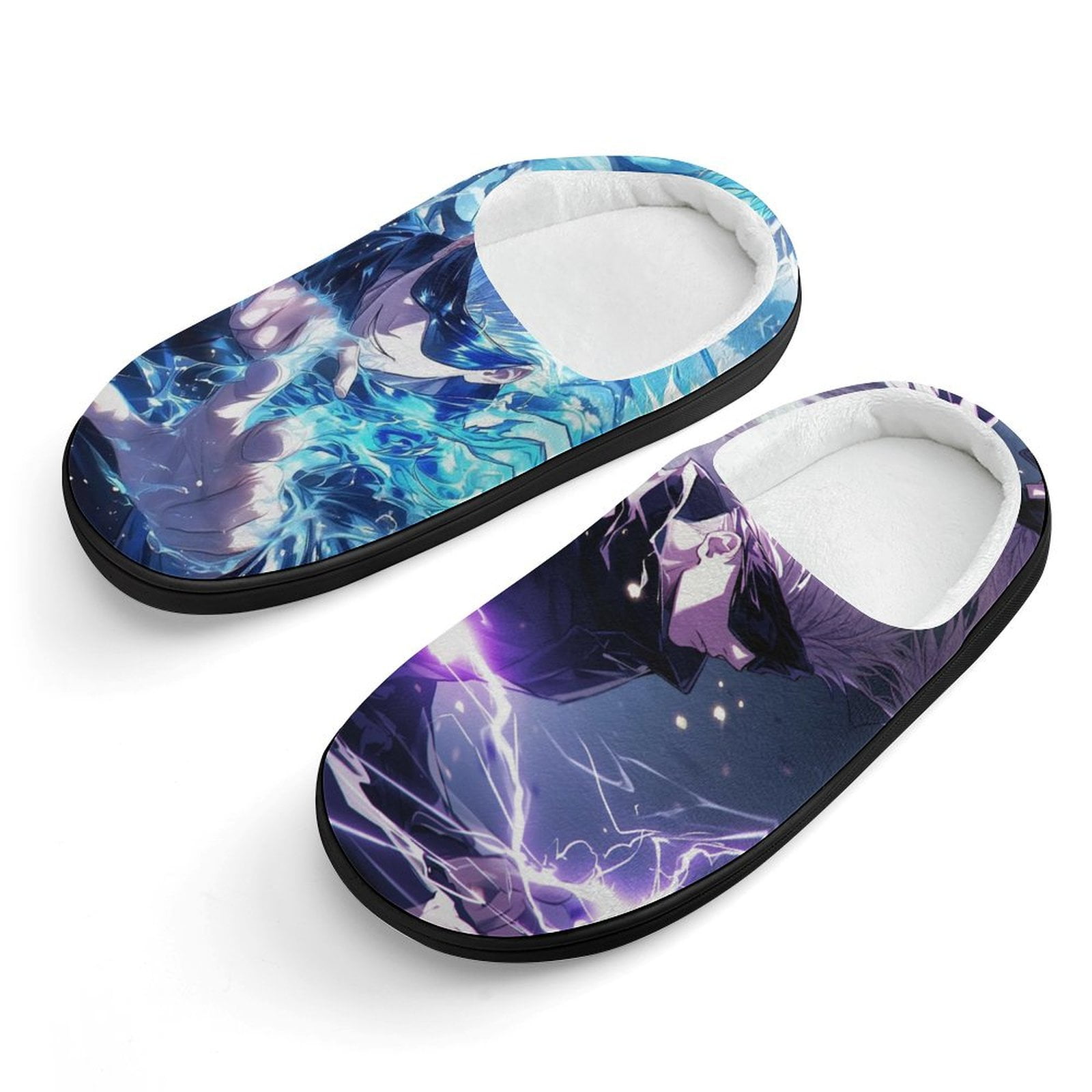 Satoru Gojo Jujutsu Kaisen Kids Teen Fuzzy Memory Foam Slippers Fluffy ...