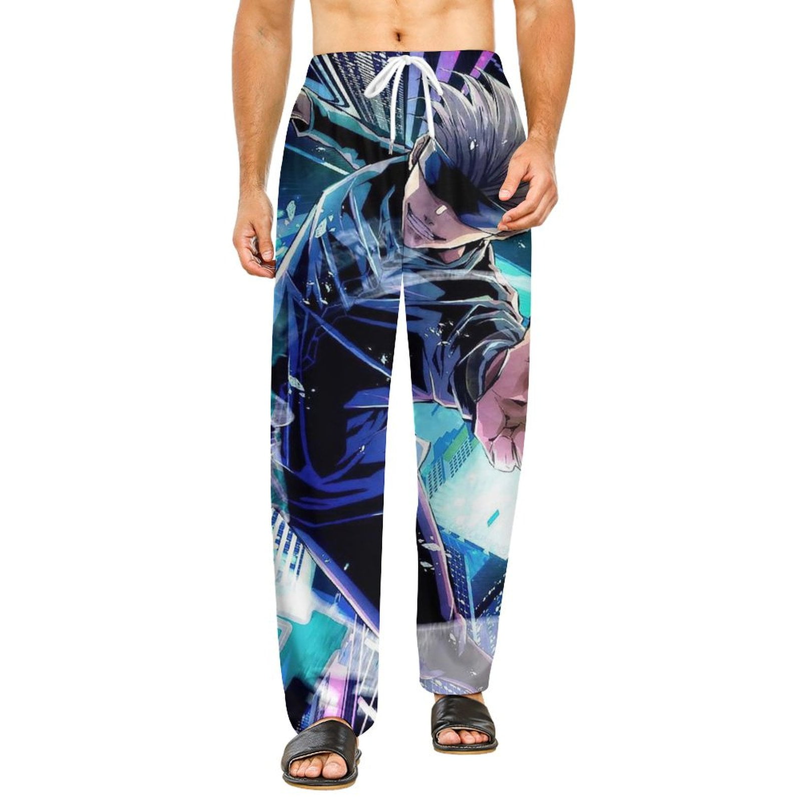 Satoru Gojo Jujutsu Kaisen Pajama Long Pants Sleepwear Sleep Pants for ...