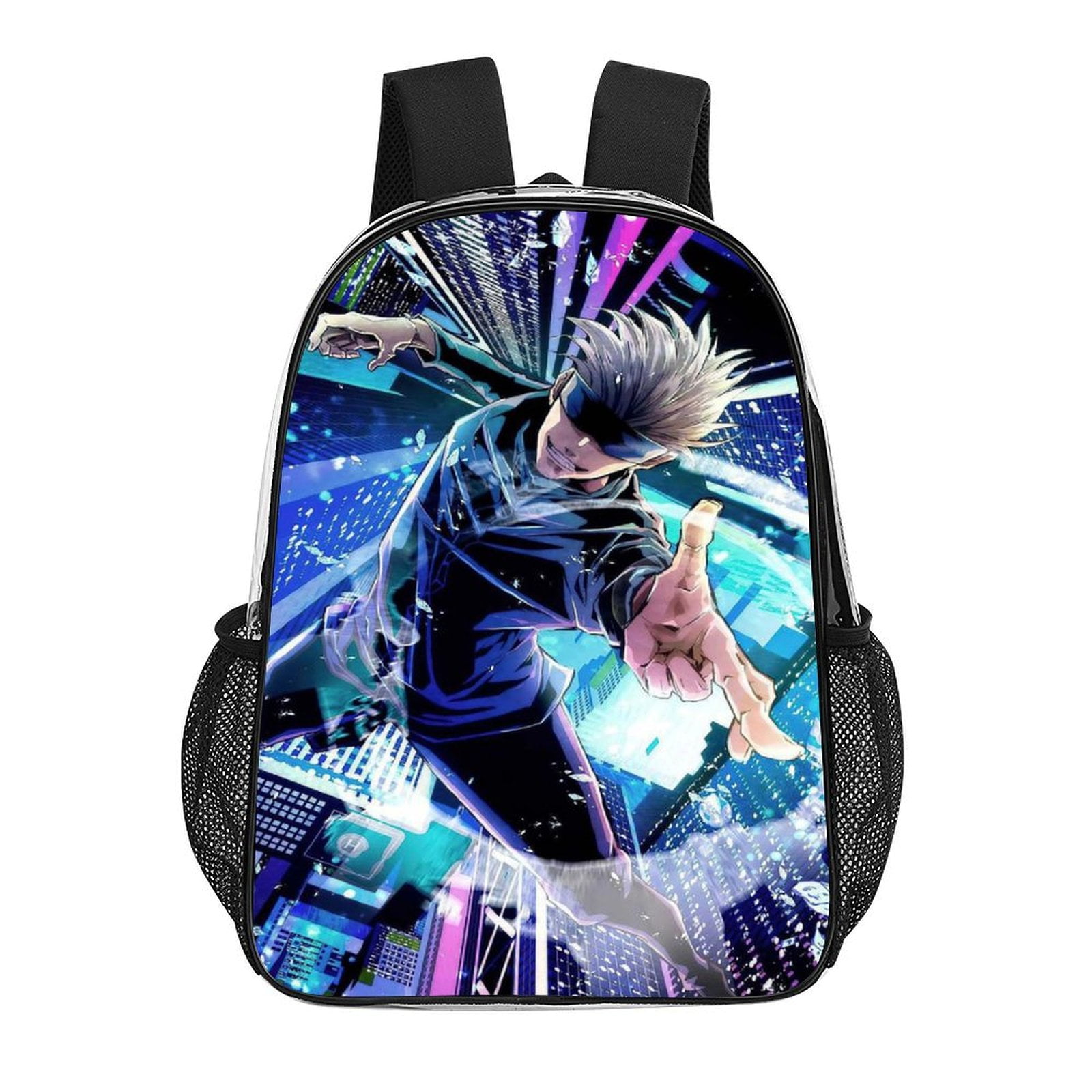 Satoru Gojo Jujutsu Kaisen Transparent Bag Backpack 17 Inch Mesh ...