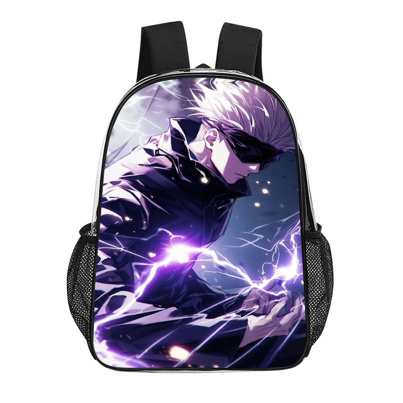 Satoru Gojo Jujutsu Kaisen Transparent Bag Backpack 17 Inch Mesh ...