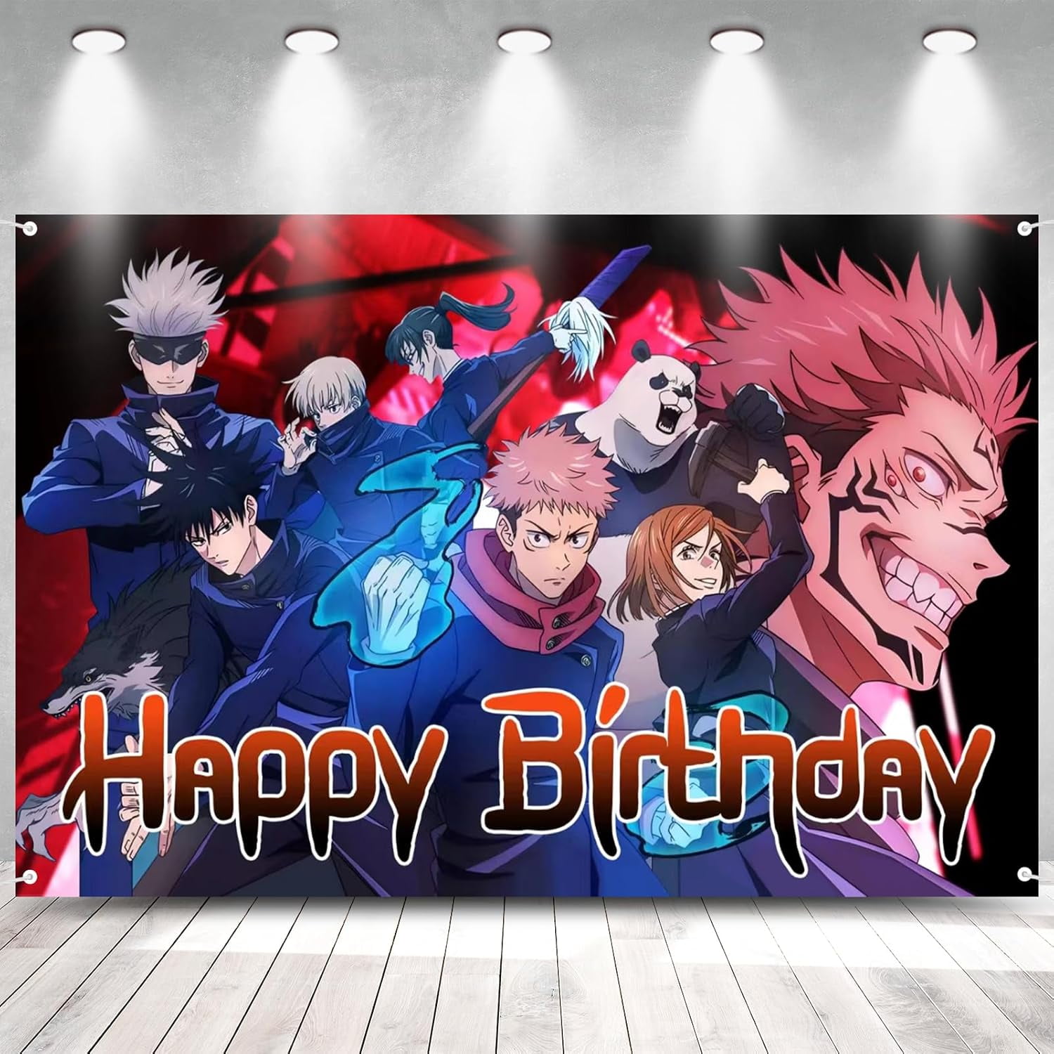 Satoru Gojo Party Decoration, Satoru Gojo Happy Birthday Party Backdrop ...