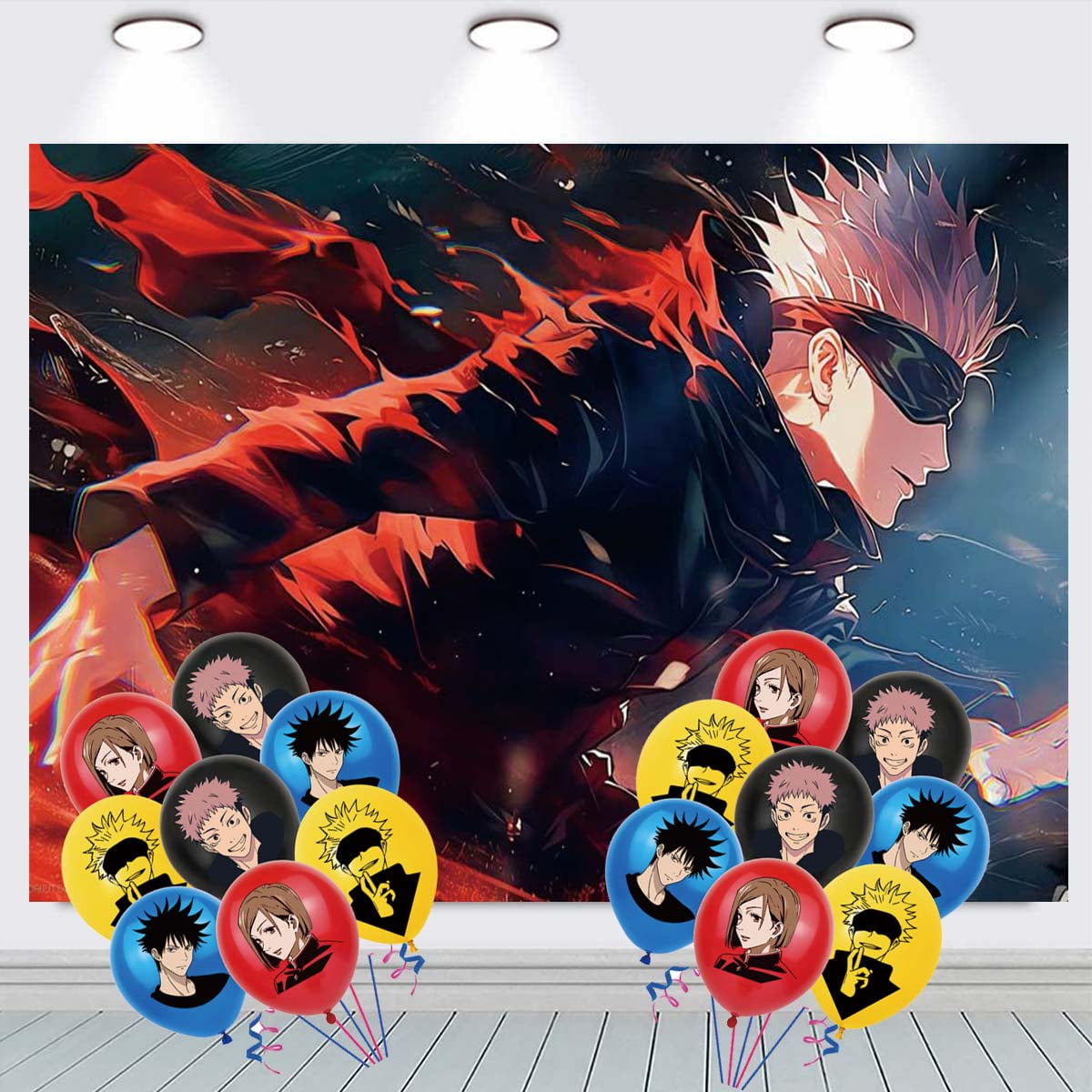 Satoru Gojo Party Decorations Balloons Taspestry Backdrop Banner Wall ...