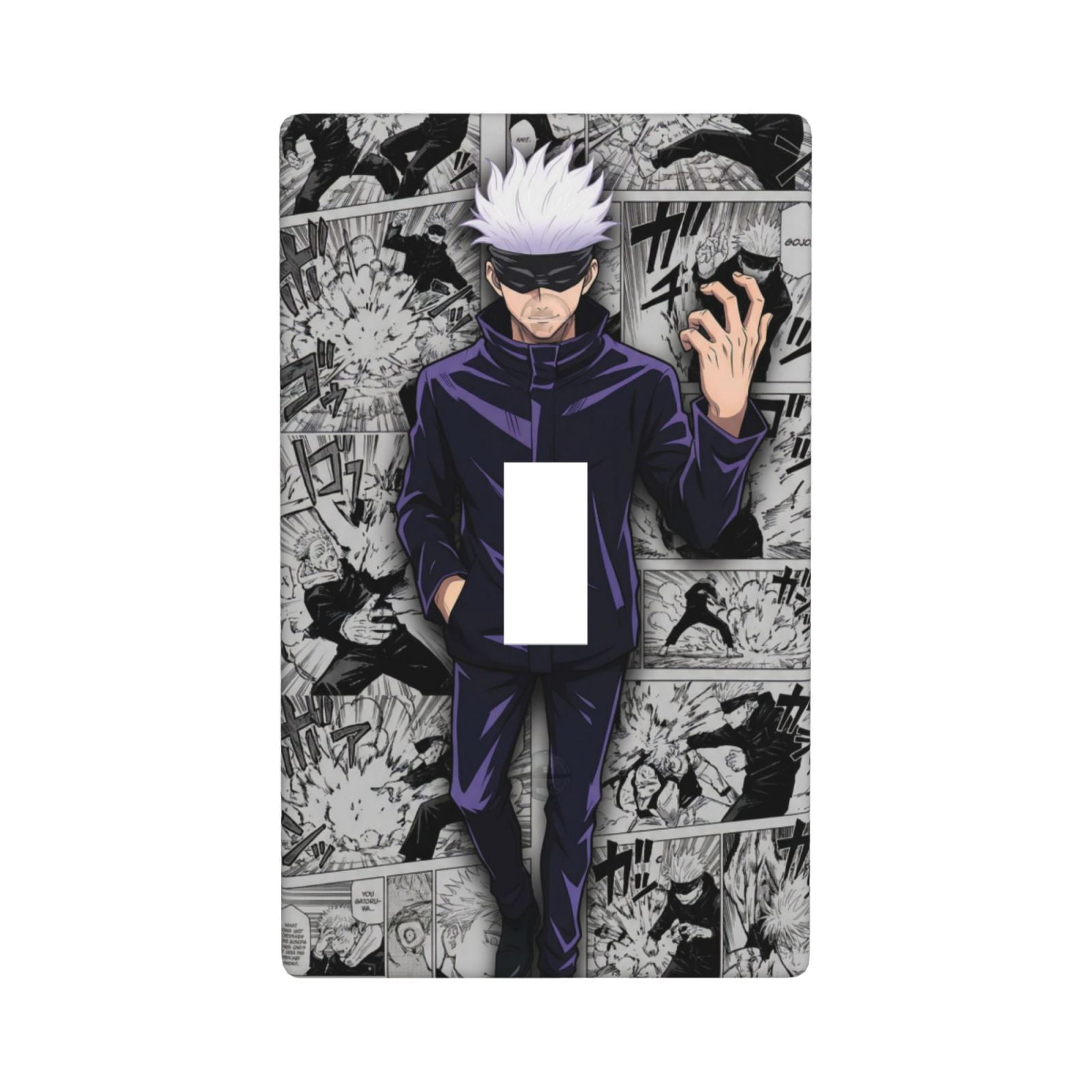 Satoru Gojo Single Toggle Light Switch Plates Outlet Covers Decorative ...