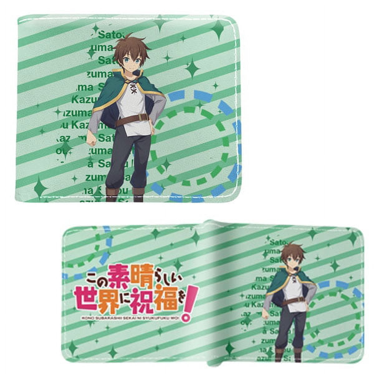 Satou Kazuma Style A - KonoSuba 4x5" Bi-Fold Wallet - Walmart.com