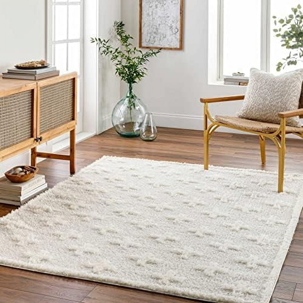 Satu Living Room, Bedroom Shag Area Rug - Soft Shaggy Plush Pile ...